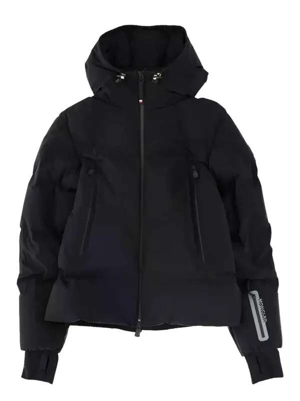 Moncler Hooded Zip-up Jacket - Black