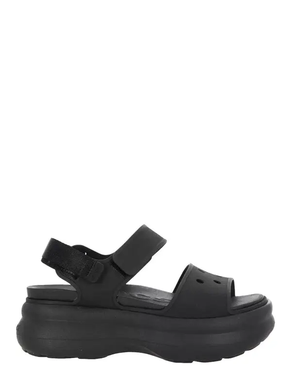 CROCS Soho Y-strap Platform Sandals - Black