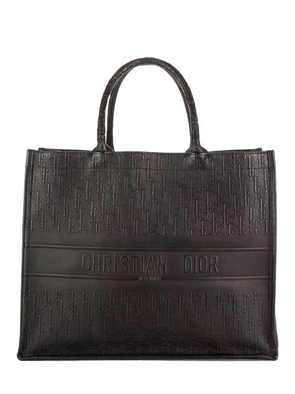Dior Large Book Tote Bag - Black