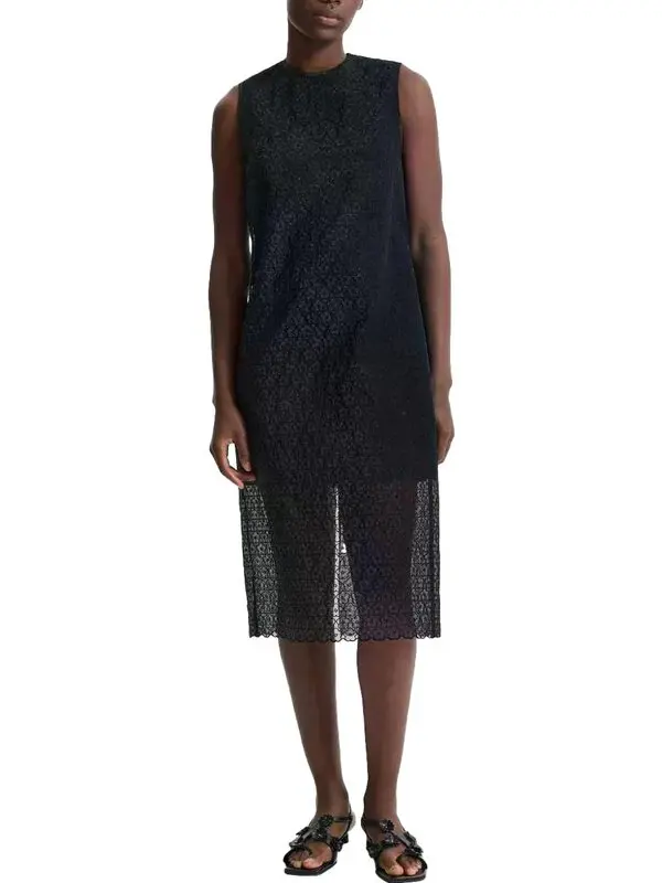Cecilie Bahnsen Devin Floral-lace Sleeveless Dress - Black