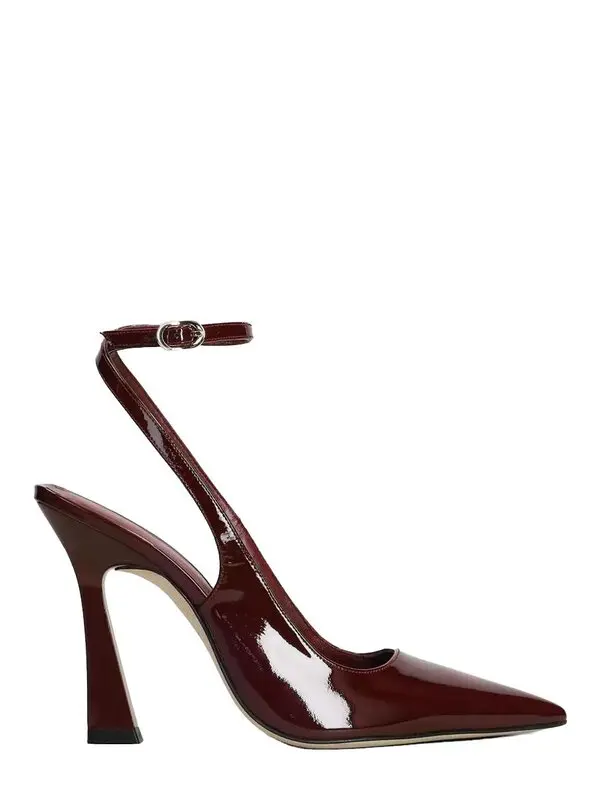 STUART WEITZMAN Patent-finish Ankle-strap Pumps - Red