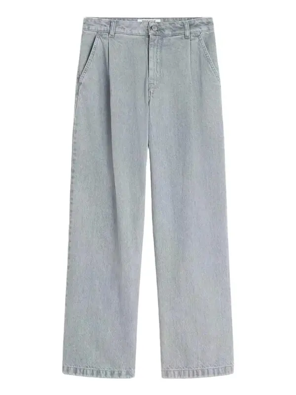 Maison Kitsuné Pleated Jeans - Grey