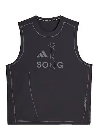 Adidas Song For The Mute" Running Tank Top - Black