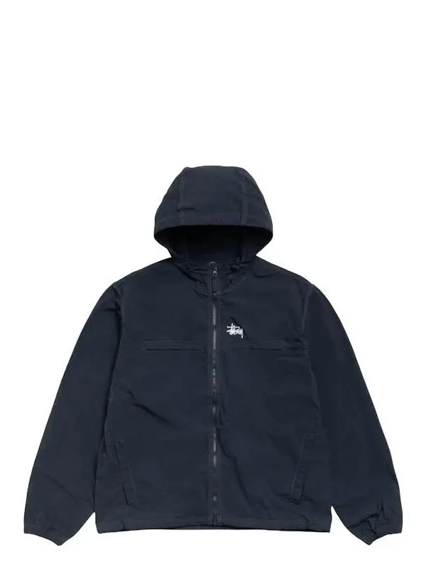 StÜssy Lightweight Hooded Jacket - Navy Blue