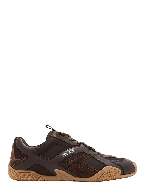 Versace Galaxia Gum Sneakers - Brown