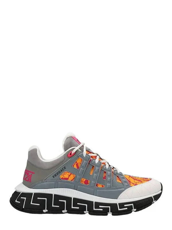 Versace Trigreca Sneakers - White/pewter/magenta