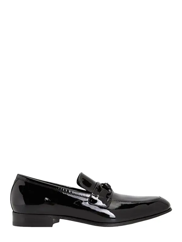 Gucci Horsebit Loafer In Patent Leather - Black