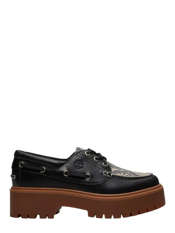 Timberland Stone Street Platform Boat Shoe - Snake Print Suede