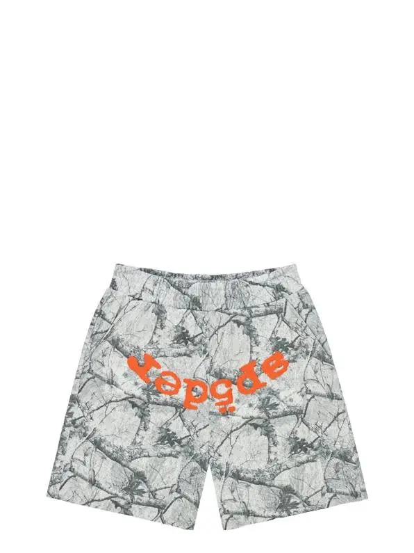 SP5DER Real Tree Og Web V2 Sweatshort - White Camo