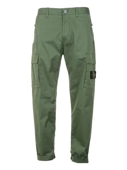 Stone Island Slim Cargo Pants - Olive