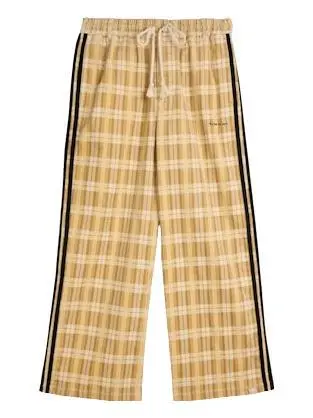Adidas Original Song For The Mute Plaid Pants - Wonder White