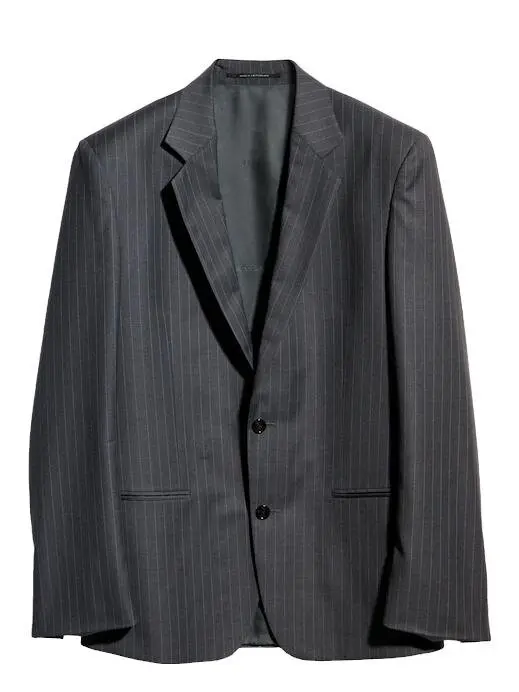 Gucci Pinstripe Wool Jacket - Black