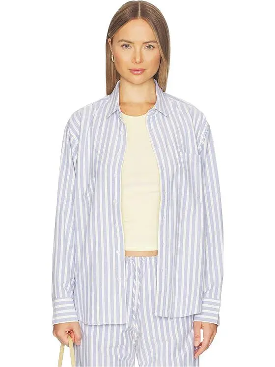 Donni. The Oxford Shirt - Butter Stripe