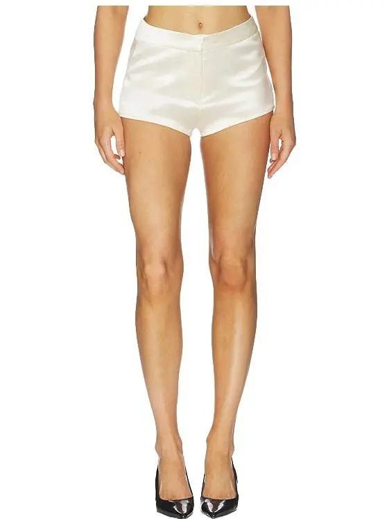 SUSANNA CHOW Naomi Satin Shorts - Cream