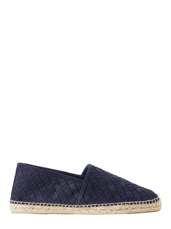 CastaÑer Porto Woven Suede Espadrilles - Blue