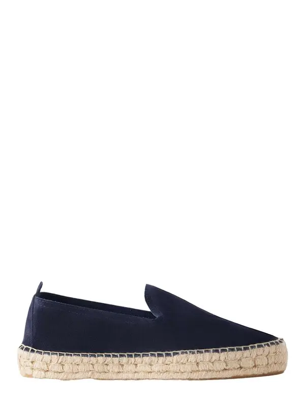 MORJAS Suede Espadrilles - Navy