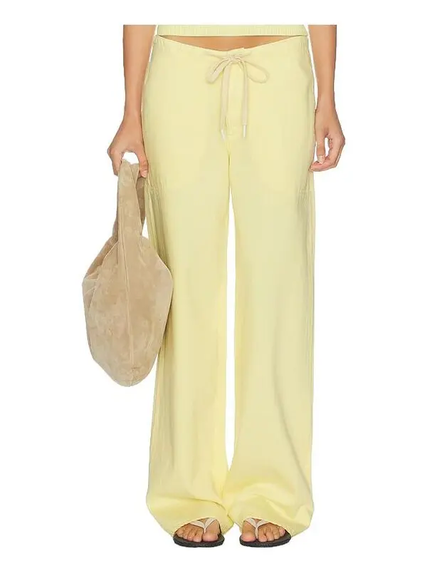 DL1961 Sienna Low Slung Relaxed Wide Leg Pants - Prosecco Aura