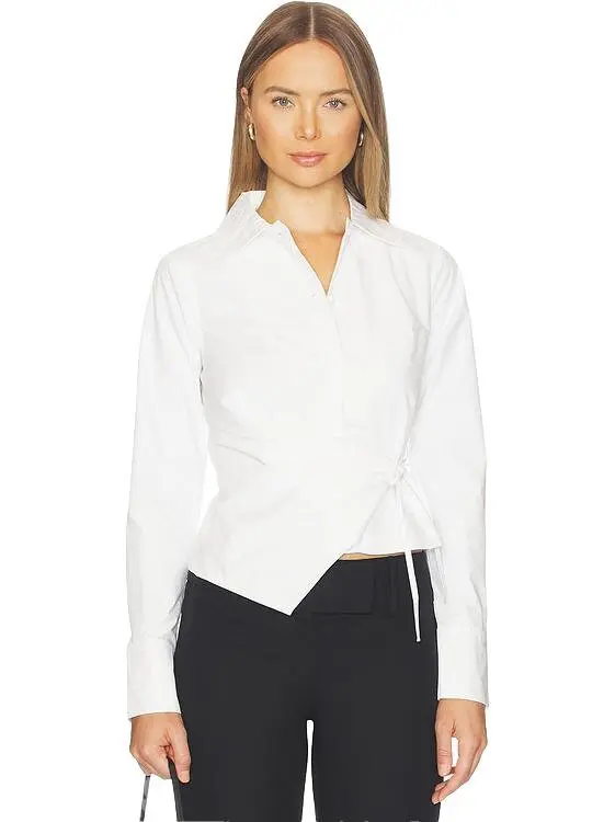 ALL THE WAYS Xandra Wrap Top - White