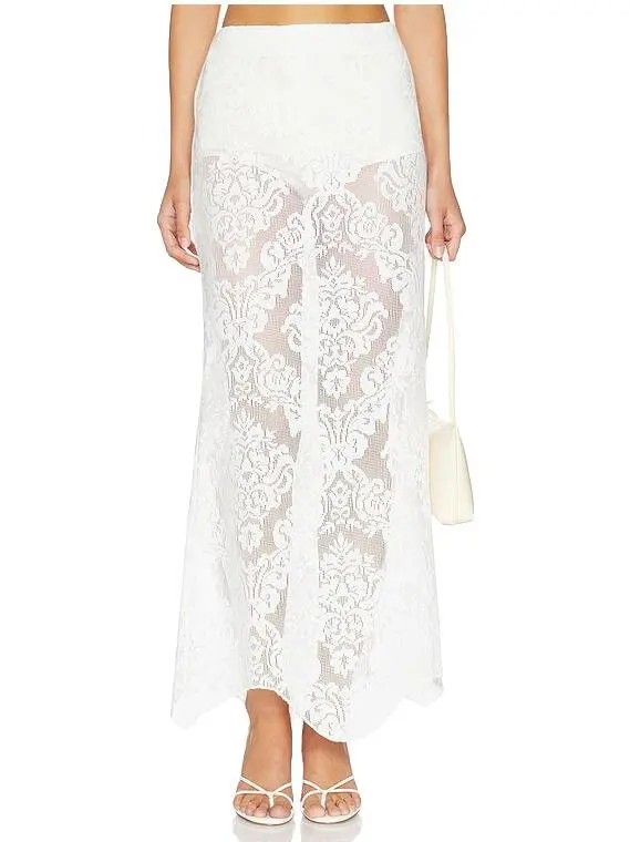YELLOW THE LABEL Soren Maxi Skirt - Ivory