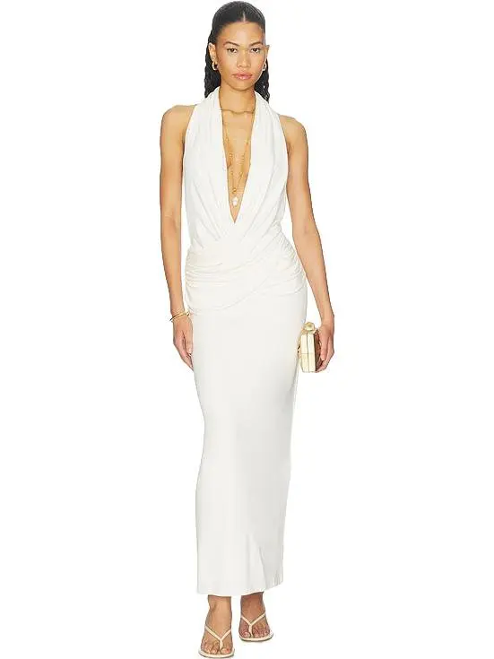 Misha Collection Cabana Cupro Dress - Ivory