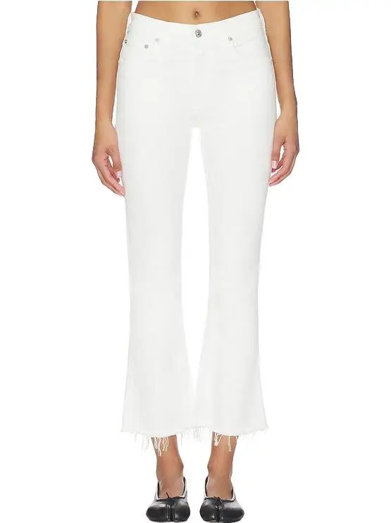 Citizens Of Humanity Goldie Kick Flare Ankle Jeans - Soft White