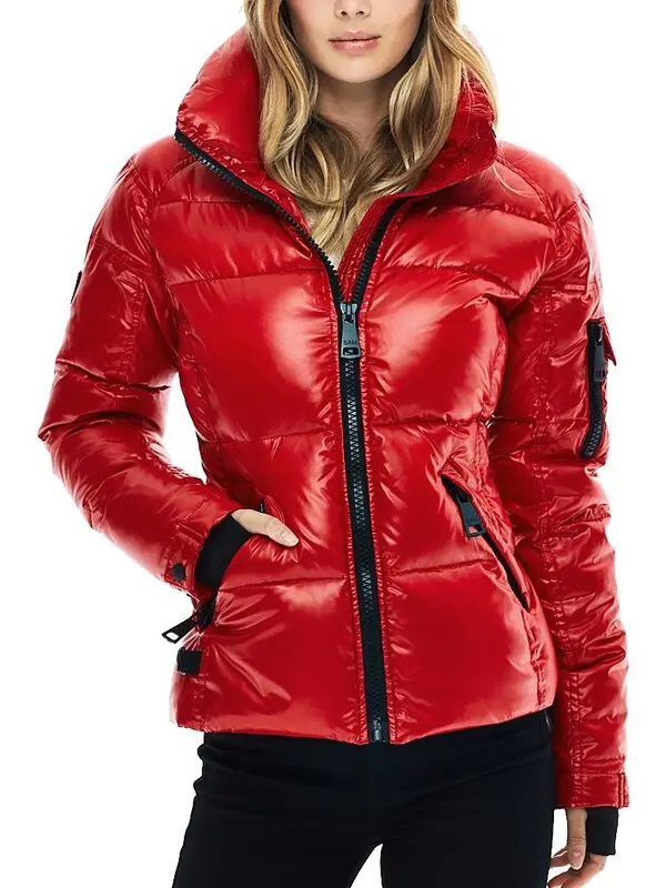 Sam. Freestyle Down Puffer Jacket - Cherry