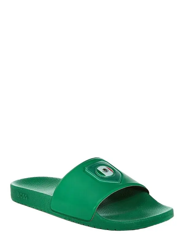BOSS Aryeh Soccer Slides - Mexico - Green