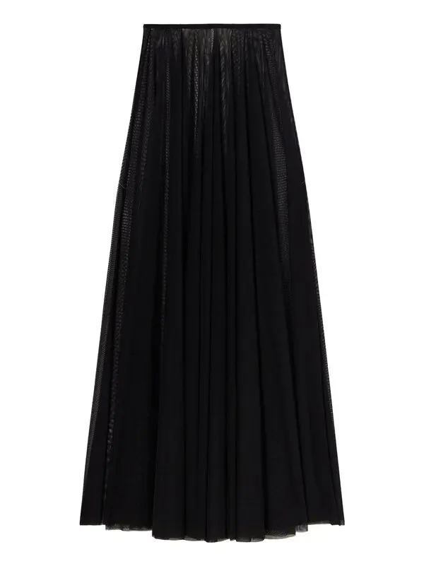 Norma Kamali Tulle Maxi Skirt - Black