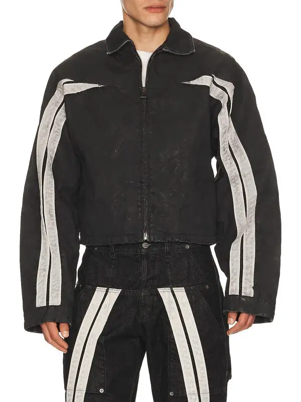 RRR123 Trappist Trucker Jacket - Black