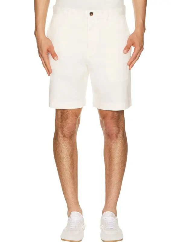 Theory Moonsoft Cotton Standard Shorts - Winter Ivory
