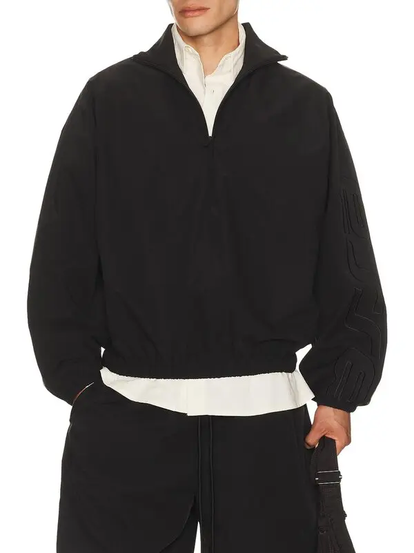 Fear Of God Active Trace 1/2 Zip Track Jacket - Vintage Black