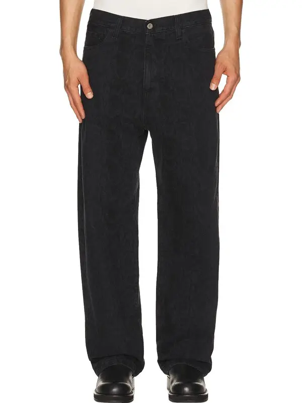 Carhartt Work In Progress Snake Landon Pant - Heavy Stone Wash Snake Camo & Black