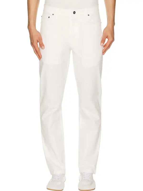 Onia Linen Denim 5 Pocket Pant - Egret
