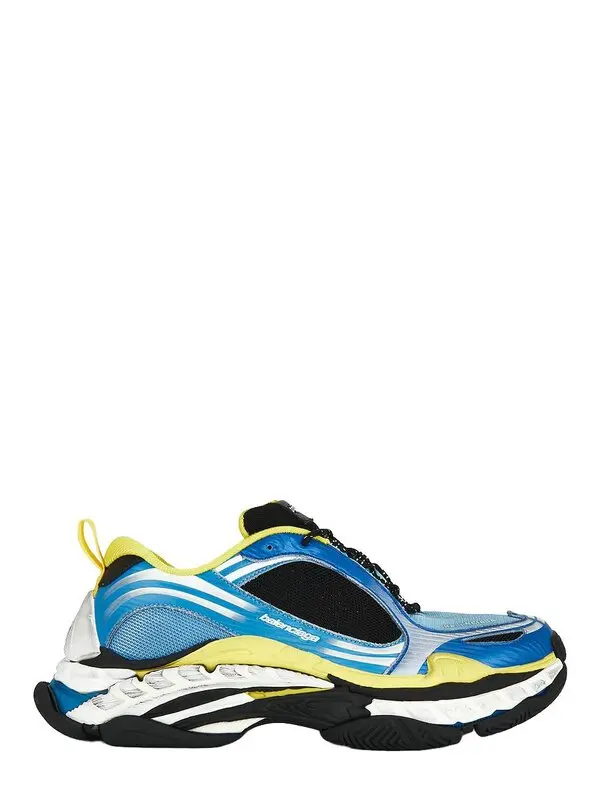 Balenciaga Triple S2 Sneakers - Blue, White, & Yellow