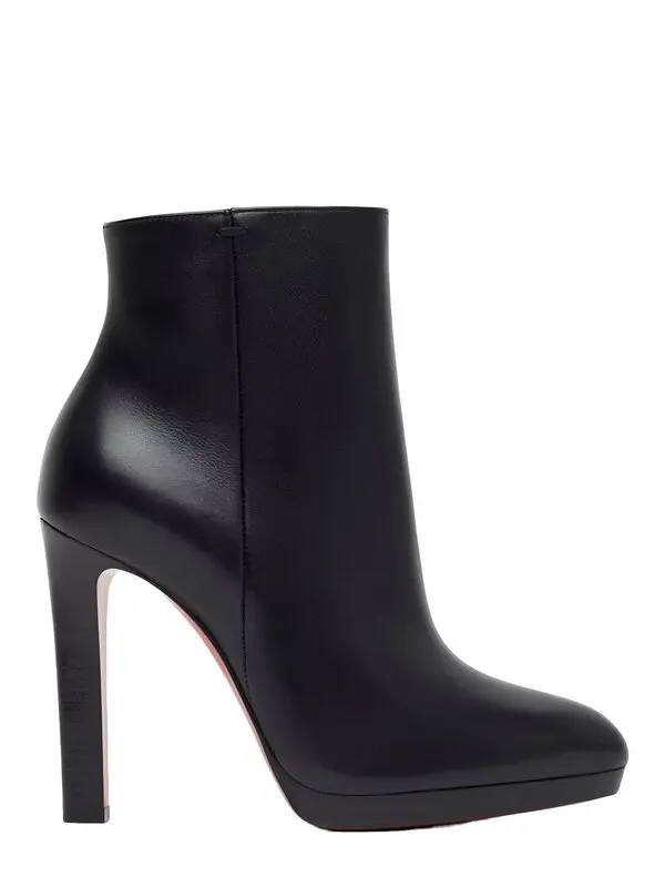 CHRISTIAN LOUBOUTIN Fannylove 120 Leather Ankle Boots - Black