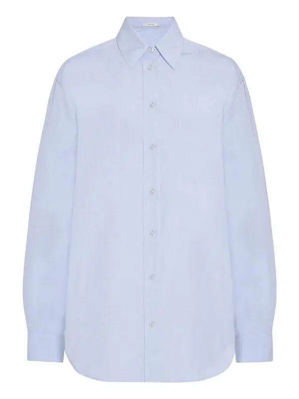 THE ROW Gavina Light Cotton Shirt - Blue