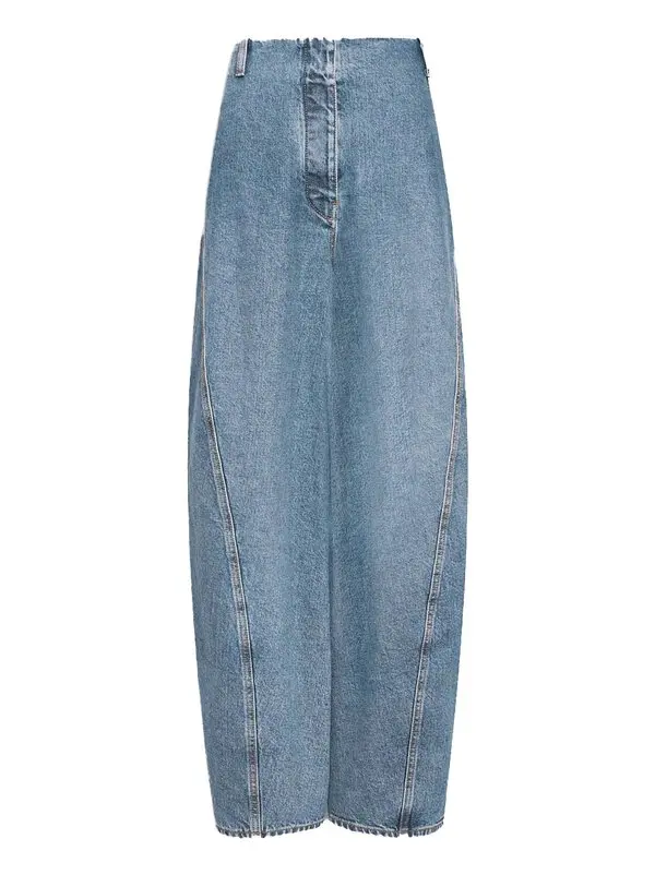 Alaïa Denim Cargo Pants - Blue