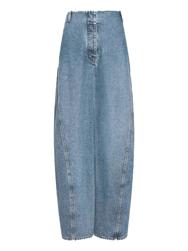 Alaïa Denim Cargo Pants - Blue