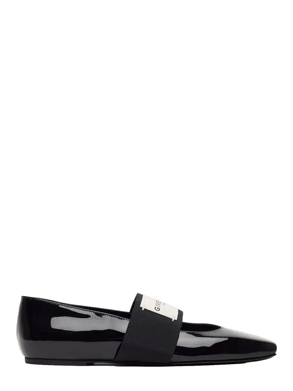 Givenchy Logo Ballerinas - Black