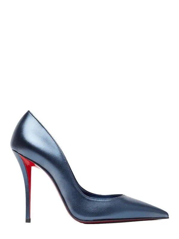 CHRISTIAN LOUBOUTIN Miss Z 100 Leather Pumps - Blue