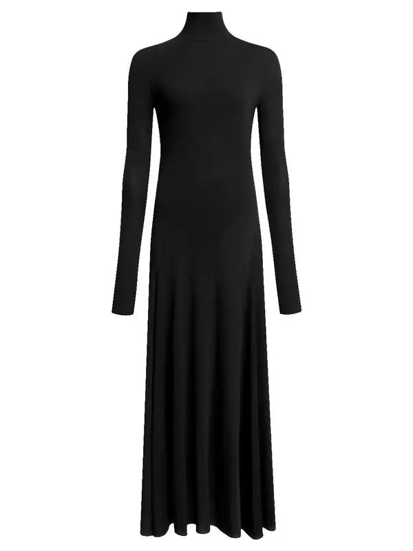 Alaïa Heart Jersey Dress - Black