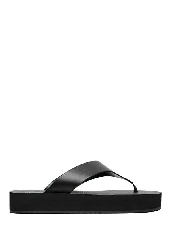 THE ROW Dune Flatform Ginza Slides - Black