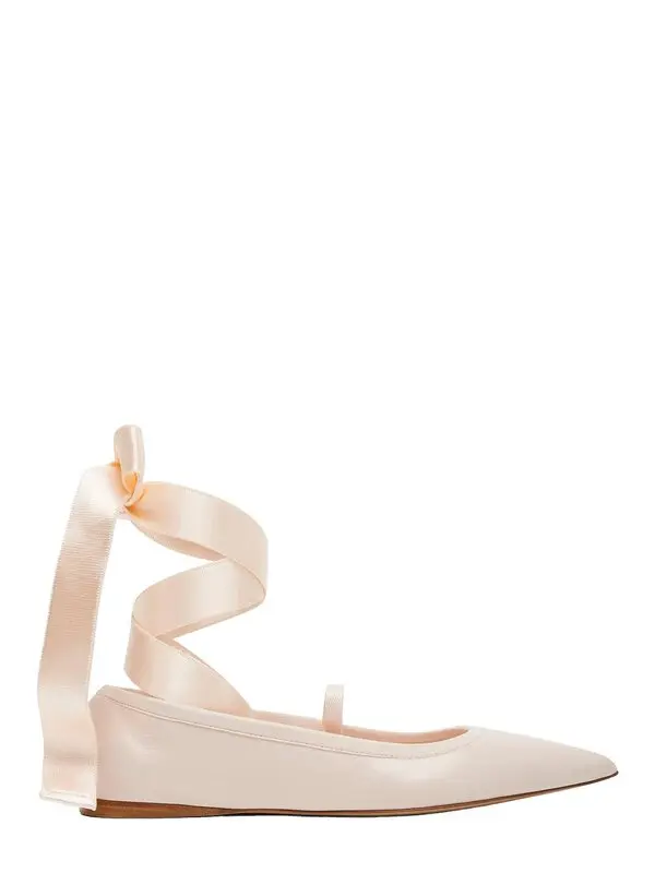 FERRAGAMO Caricie Ballet Flats - Beige