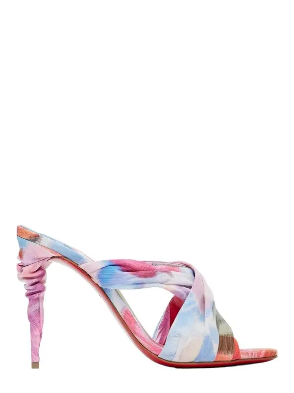 CHRISTIAN LOUBOUTIN Affabula 100 Flower Mules - Pink