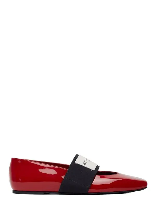 Givenchy Logo Ballerinas - Red
