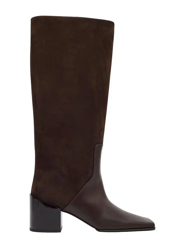 Alaïa 55 Knee Boots - Brown