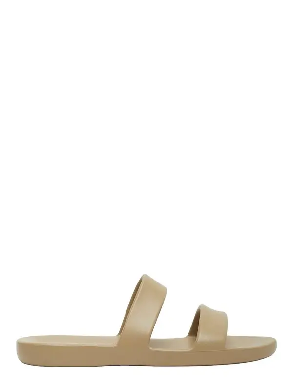 THE ROW Rubber Double-strap Sandals - Beige