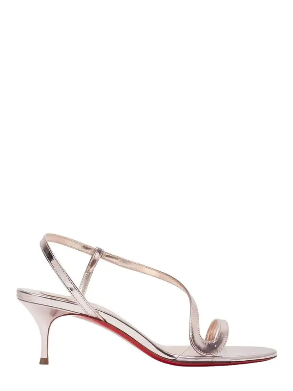 CHRISTIAN LOUBOUTIN Rosalie 55 Metallic Sandals - Pink