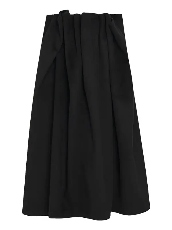 THE ROW Lamarti Midi Skirt - Black