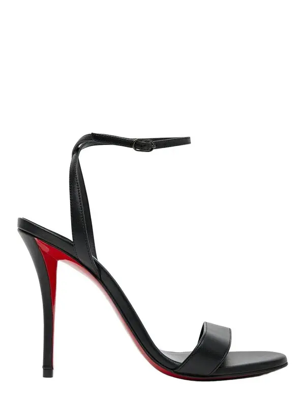 CHRISTIAN LOUBOUTIN Miss Z 100 Leather Sandals - Black
